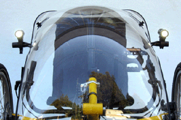 Light mount for T-Cycle WINTR fairings - ICLETTA Recumbent Parts